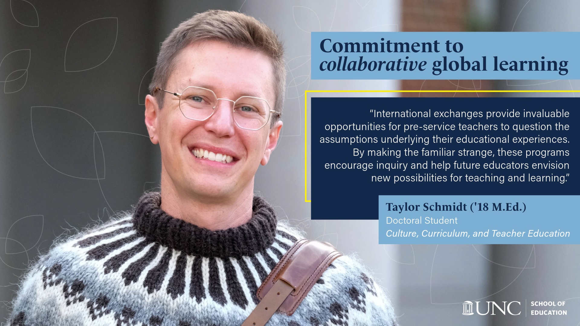 Commitment to collaborative global learning - UNC School of Education