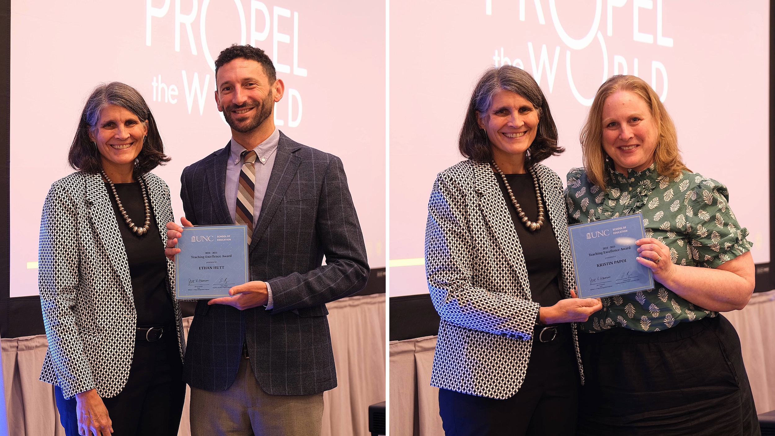 Hutt, Papoi named 2024-25 Teaching Excellence Awards recipients - UNC ...